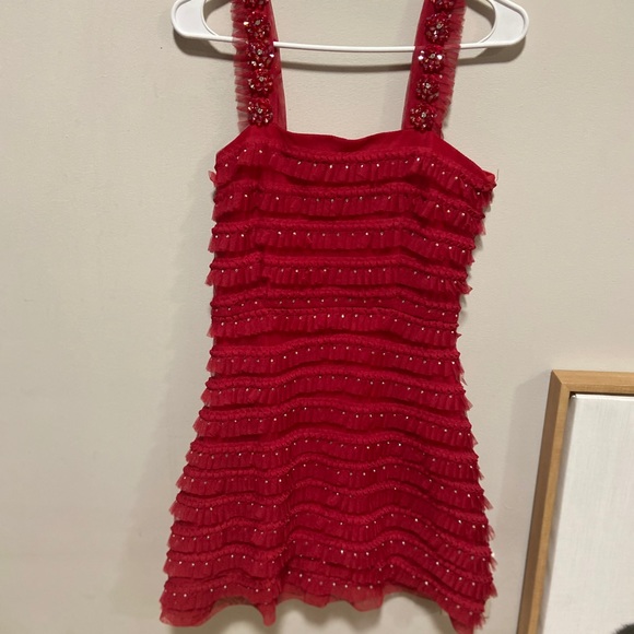 Dresses | Red Bling Bling Dress Super Cute And Pretty | Poshmark